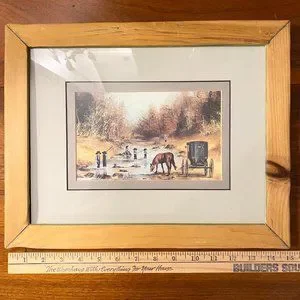 Al Koenig | Art | Vintage 992 Art Print Of Amish Children Fishing And ...
